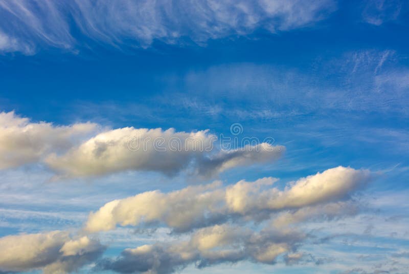 Amazing Cloud Formations on a Blue Sky Stock Image - Image of phase ...