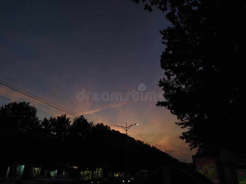 Amazing Cloud Patterns in Sunset Editorial Photography - Image of ...