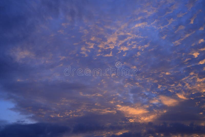 Amazing Cloudscape on the Sky. Stock Image - Image of blue, horizontal ...