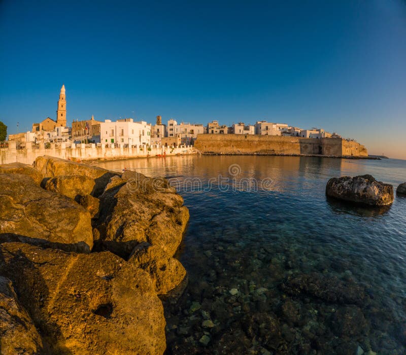 Amazing View of Monopoli Town, Italy. Stock Image - Image of town ...