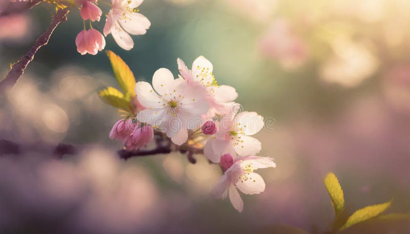 Amazing and Colorful Cherry Blossom Texture for Background Stock ...