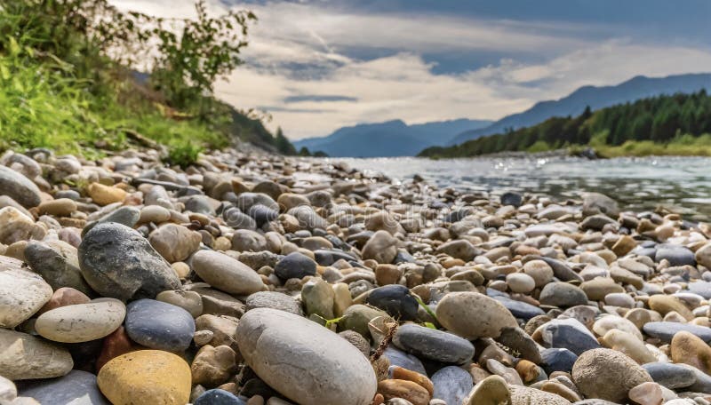 Amazing and Colorful River Stones Texture for Background Stock ...