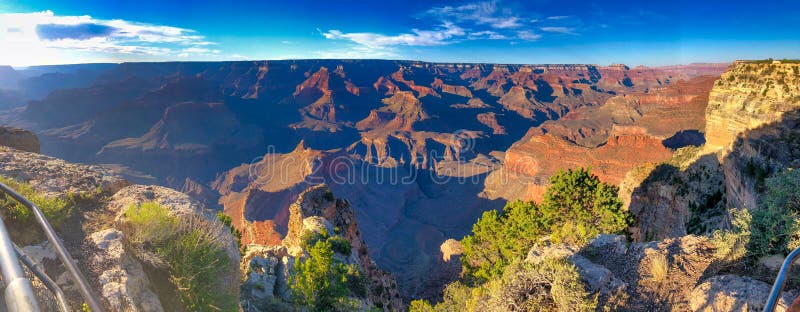 Amazing Colors of Grand Canyon from a High Viewpoint at Sunset Stock ...