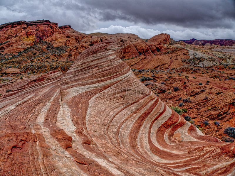 Amazing Colors and Shape of the Fire Wave Rock Stock Image - Image of ...