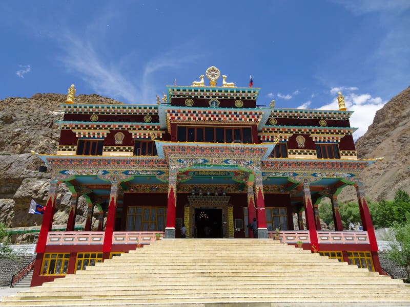 Buddhist Monastery in Kaza Spity Valley Editorial Photo - Image of ...