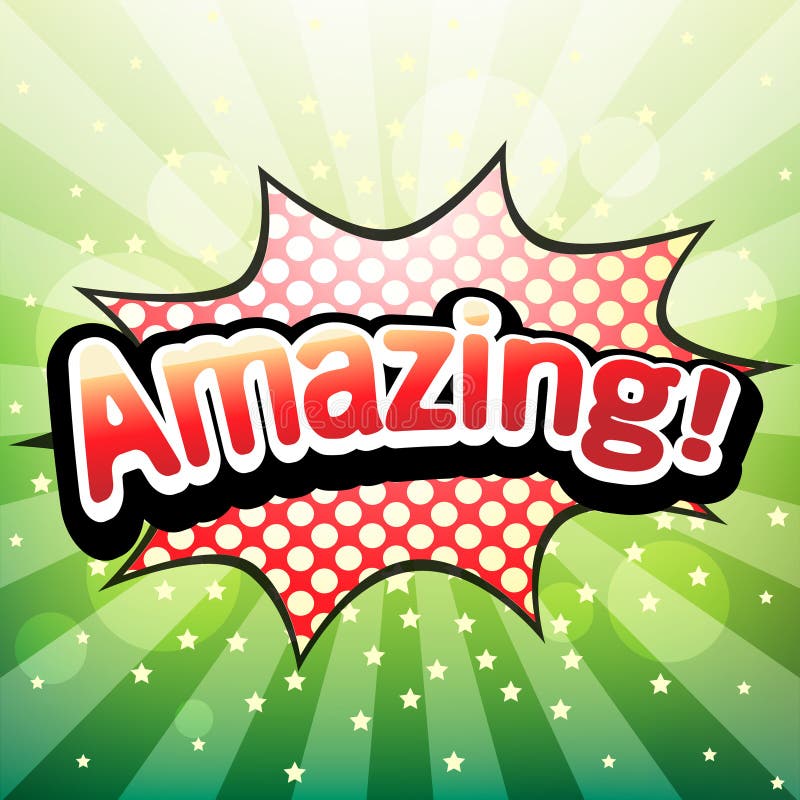 Wow, Comic Speech Bubble. Vector Stock Vector - Illustration of biff ...