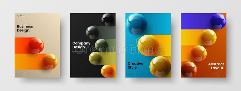 Amazing Corporate Identity Design Vector Layout Bundle Stock Vector ...