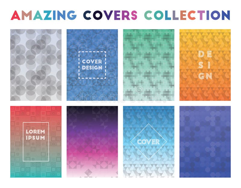 Amazing Covers Collection. stock vector. Illustration of heart - 145894105