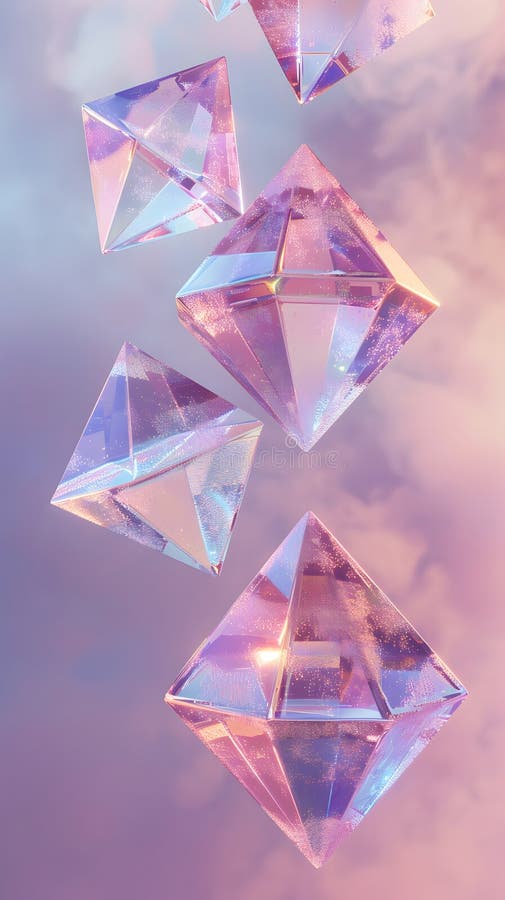 Amazing Crystal Pattern Wallpaper for Mobile Devices Stock Illustration ...