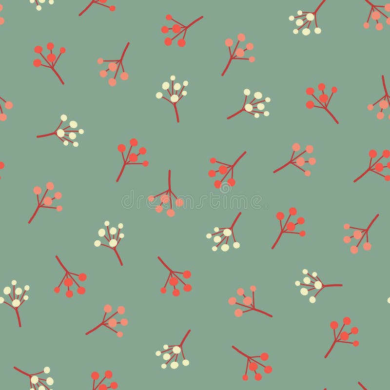 Amazing Cute Seamless Vintage Colorful Berry Pattern Stock Vector ...