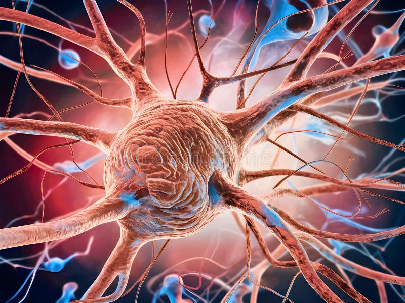 Amazing 3D Reconstructions of Complex Neurons Stock Illustration ...