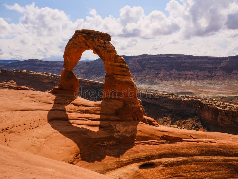 The Amazing Delicate Arch in Arches Utah Stock Photo - Image of ...