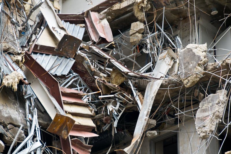 Home demolition debris stock photo. Image of material - 62034728