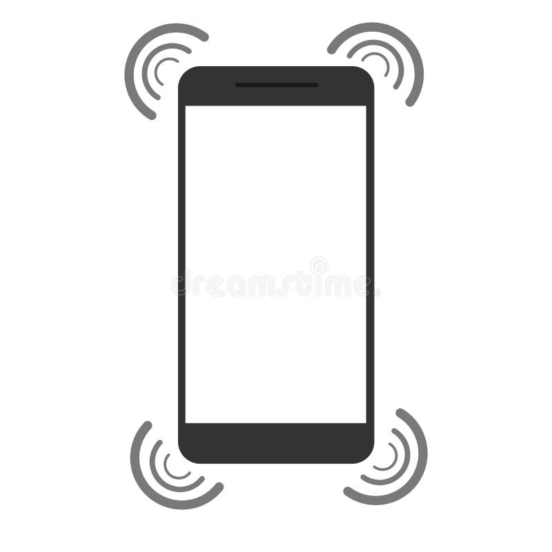 Mobile Phone Vibrating Effect Art Stock Image - Illustration of ...