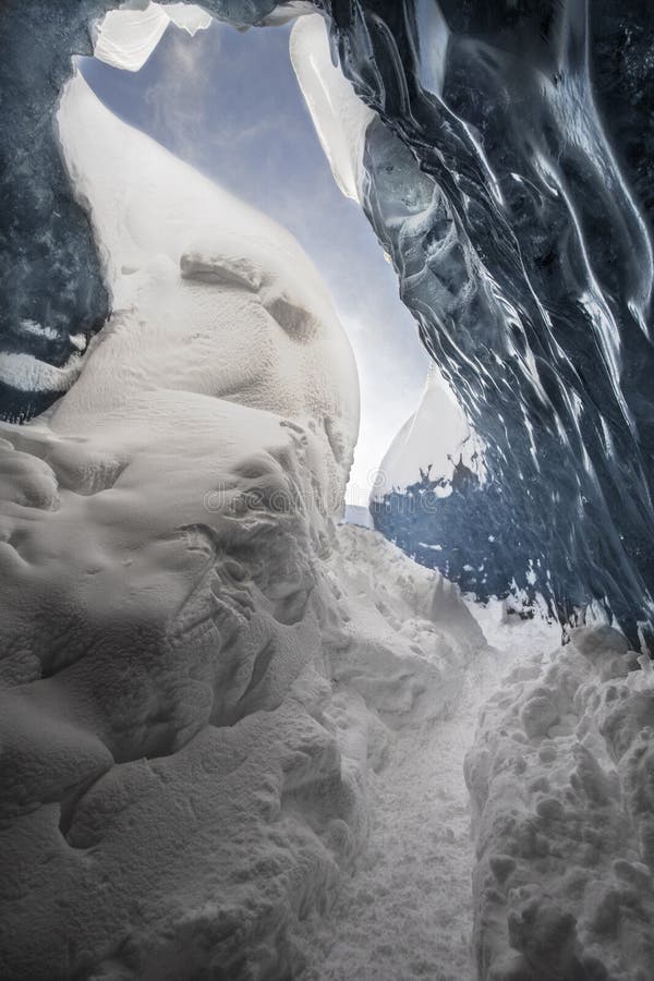 The Amazing Diamond Cave in Iceland Stock Image - Image of northern ...