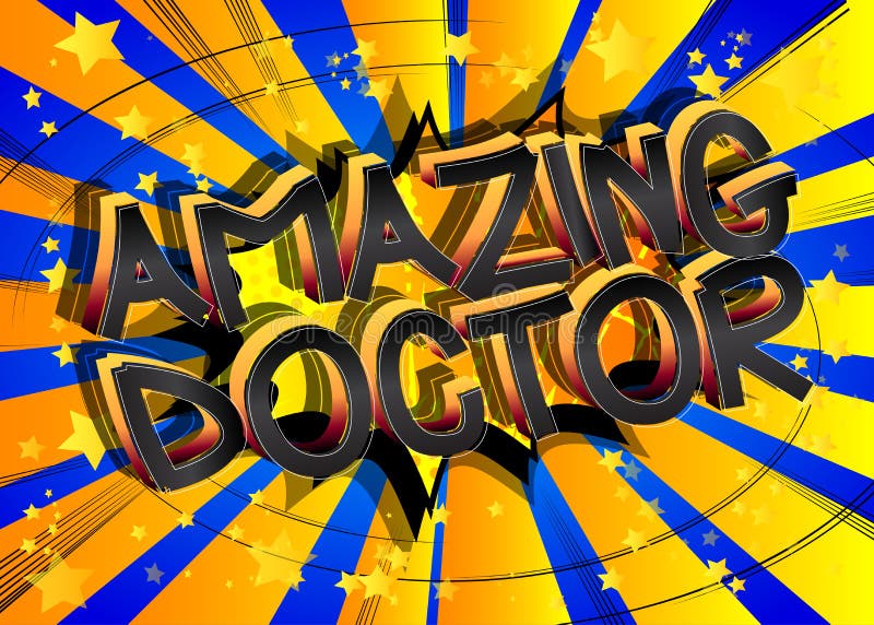 Amazing Scientist Comic Book Style Cartoon Words. Stock Vector ...