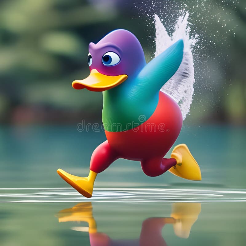 Yellow Duck Running Stock Illustrations – 43 Yellow Duck Running Stock ...