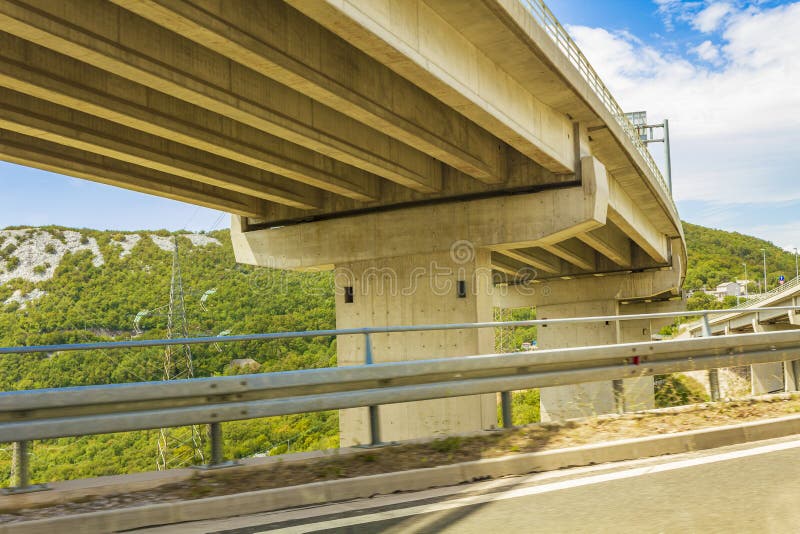 Elevated Highway and Bridge in Bakar Croatia Stock Photo - Image of ...