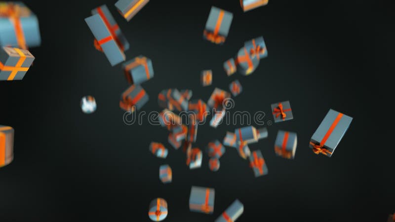 Amazing Exploding Gift Boxes in Slow Motion 4K Stock Footage - Video of ...