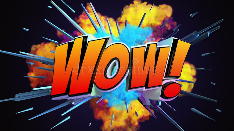 Amazing Explosion Animation with Text Stock Footage - Video of ...
