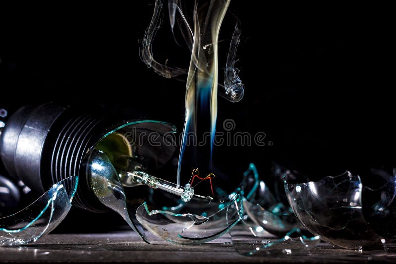 Explosion and Burning Wheels Causing Huge Dark Smo Stock Image - Image ...