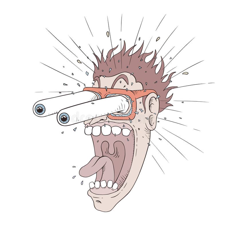 Amazing expression draw stock vector. Illustration of asian - 352754975