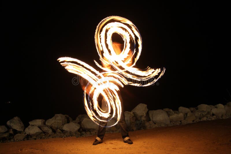 Amazing Fire Show stock image. Image of confidence, flames - 37563245