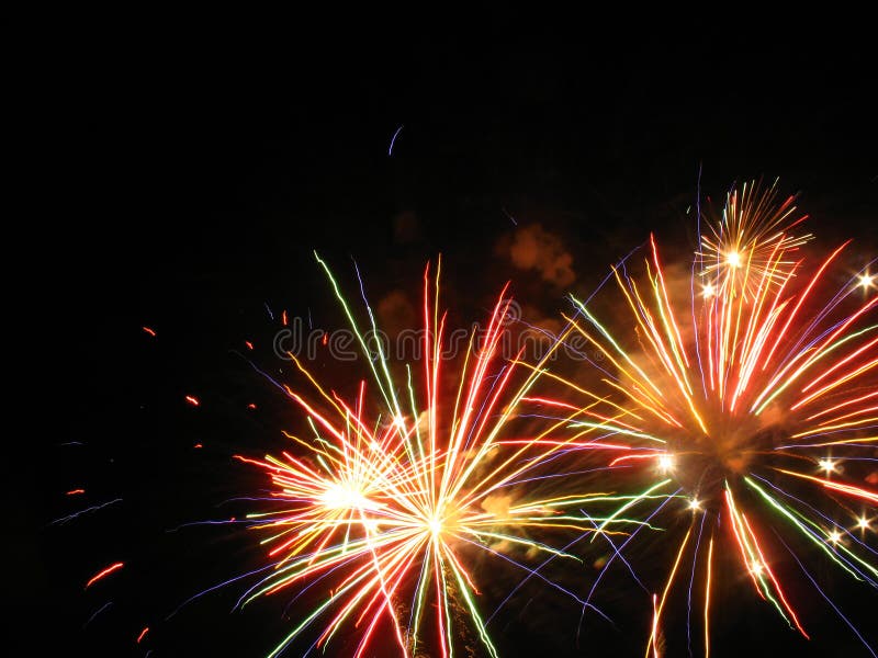 Amazing fireworks stock photo. Image of darkness, amazing - 44715960