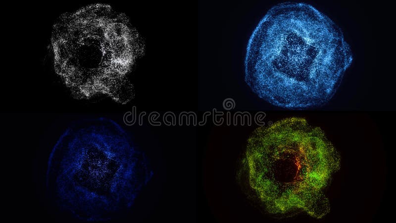 Amazing Four Clouds of Small Particles and the White Light in the ...