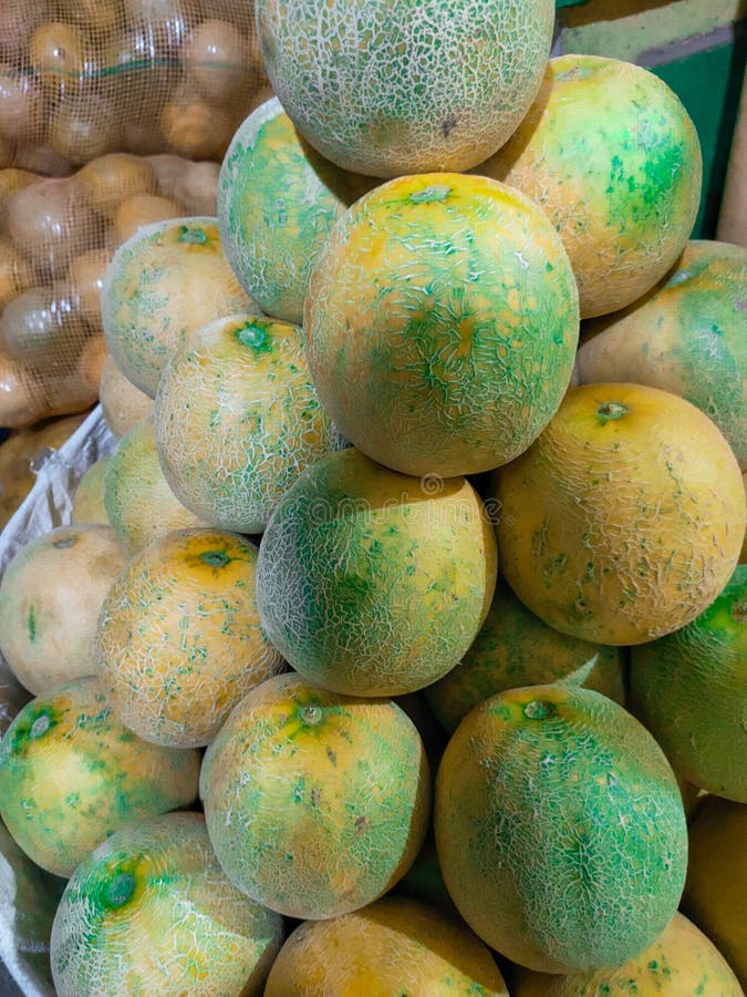 Amazing fresh melon stock image. Image of green, food - 225157781