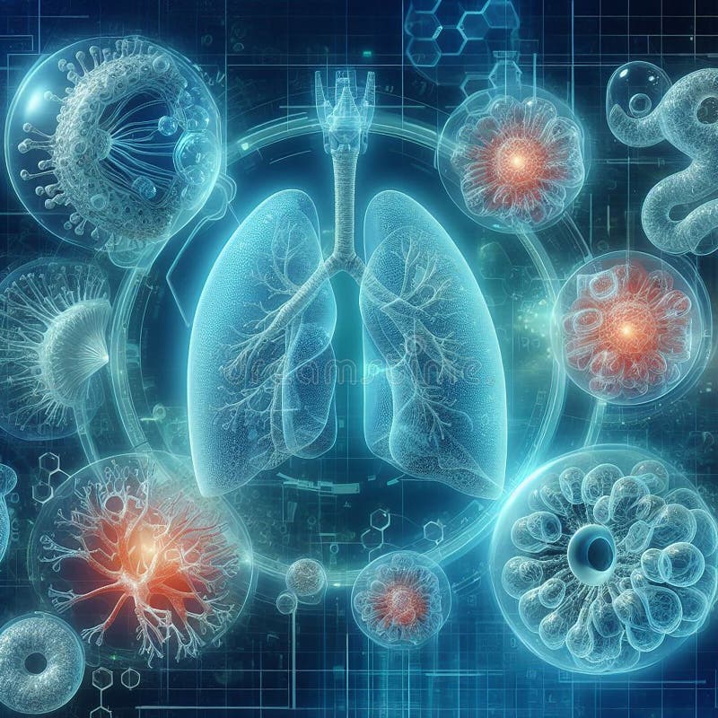 Amazing Futuristic Organs with High Technology Stock Illustration ...