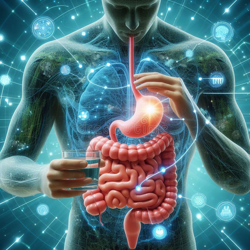 Amazing Futuristic Organs with High Technology Stock Illustration ...