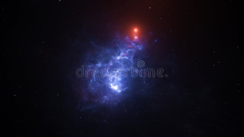 Amazing Galaxy Cluster of Massive Stars in Space. Boundless Universe ...