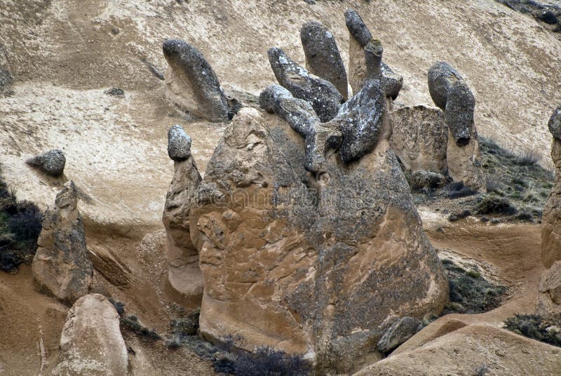 Amazing Geological Features in Dervent Valley. Stock Photo - Image of ...