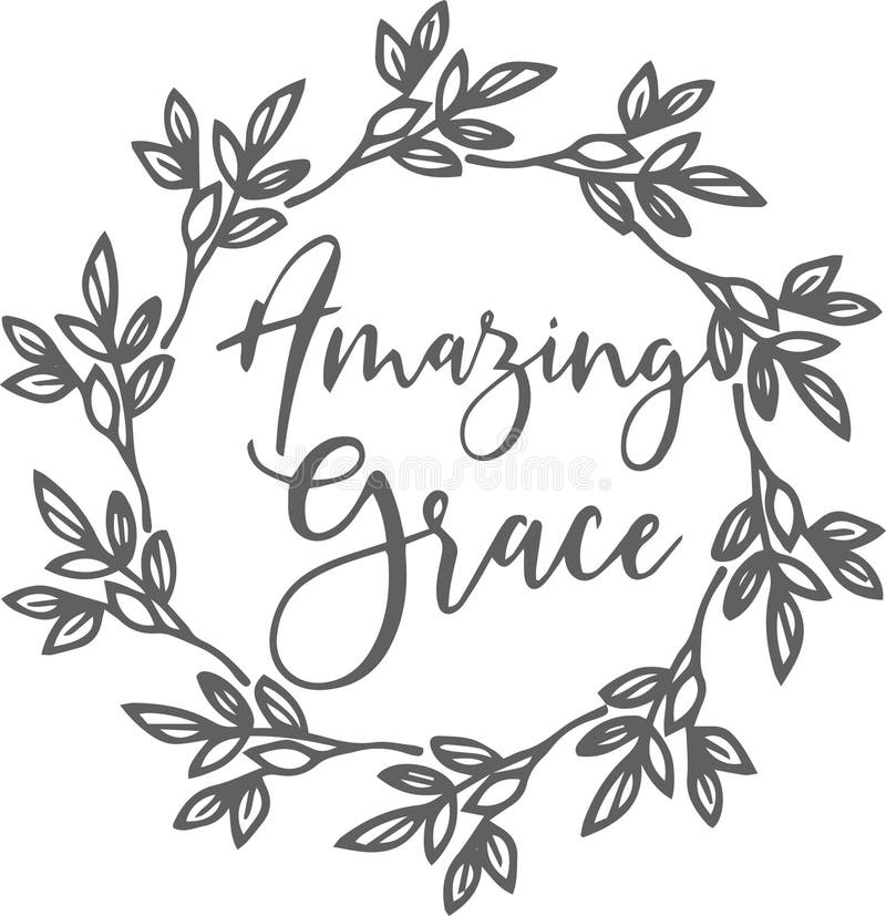 Amazing Grace Lettering Stock Illustrations – 86 Amazing Grace ...