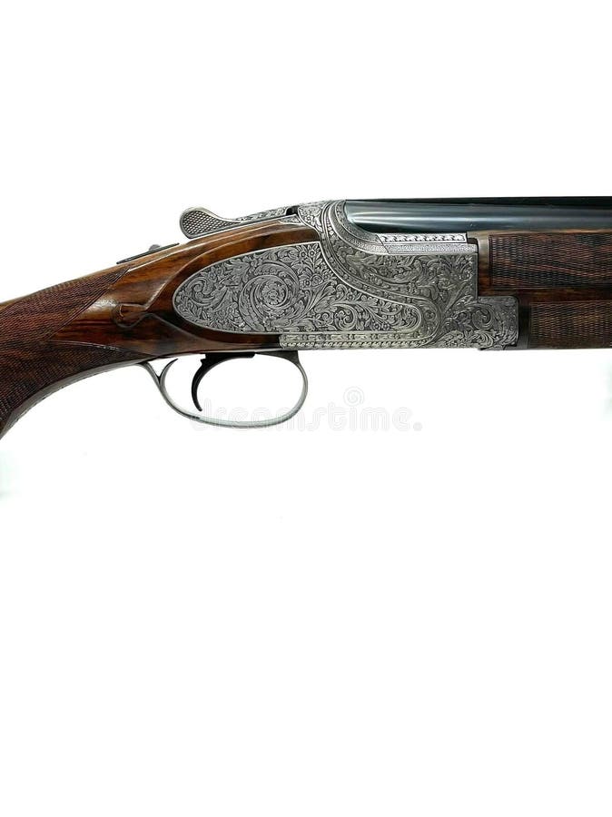 Amazing Gun Design Engraved Fire Arms Stock Image - Image of iron ...