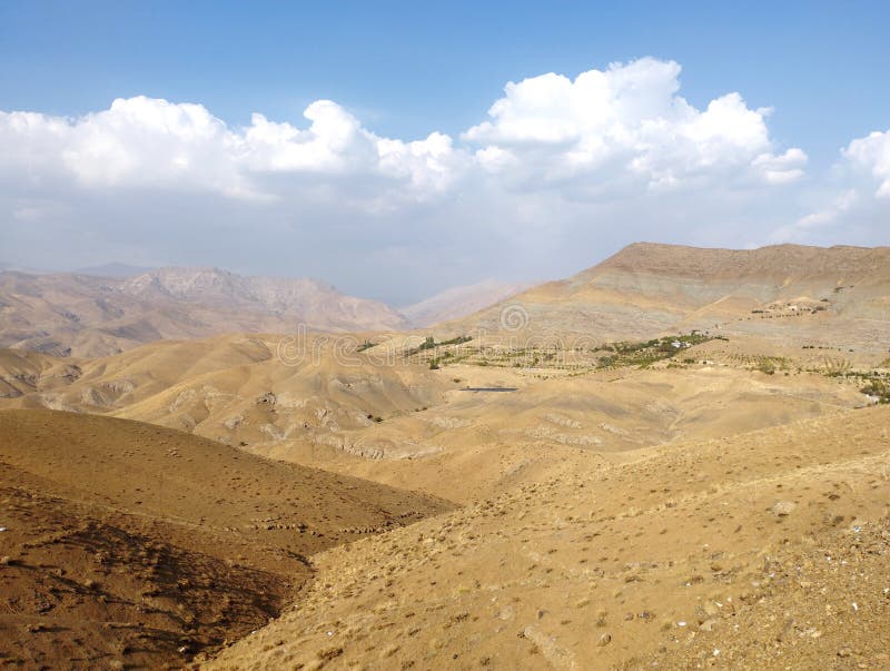 Amazing Hills and Village in the Distance Stock Photo - Image of ...
