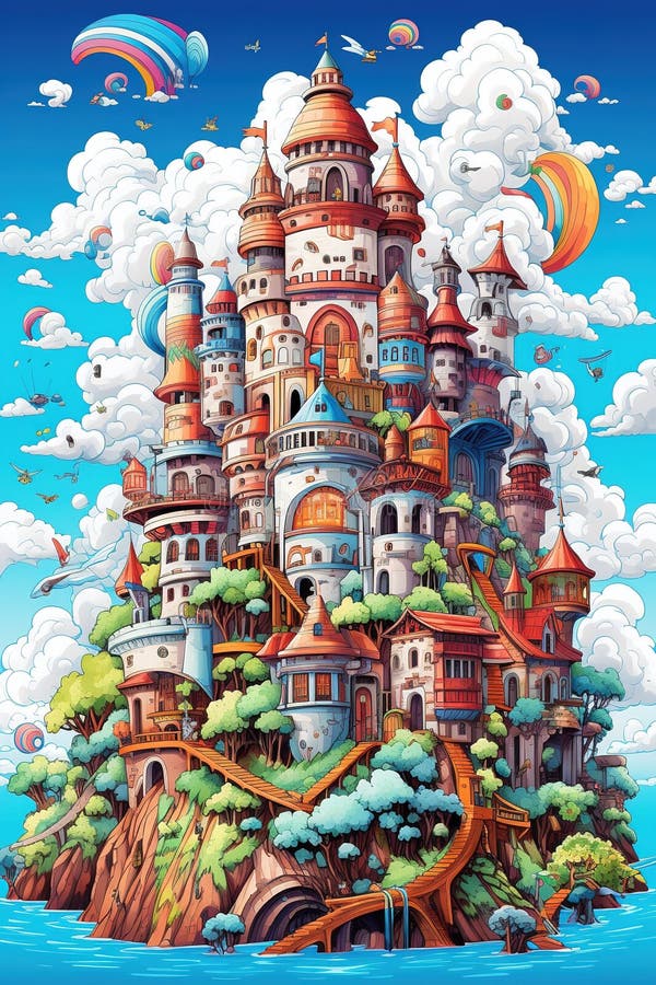 Amazing the Tower of Babel Intricate Complex Generative AI Stock ...