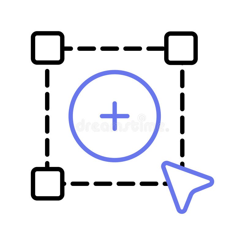 An Amazing Icon of Add Button in Modern Design Style Stock Vector ...