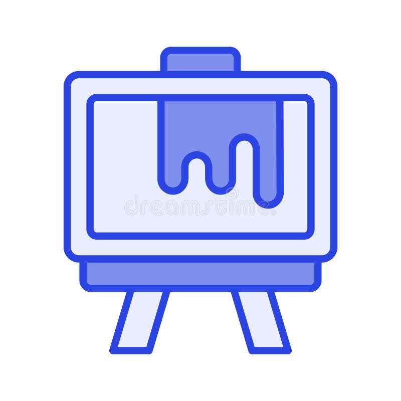 An Amazing Icon of Canvas Board, Painting Board Vector Design Stock ...