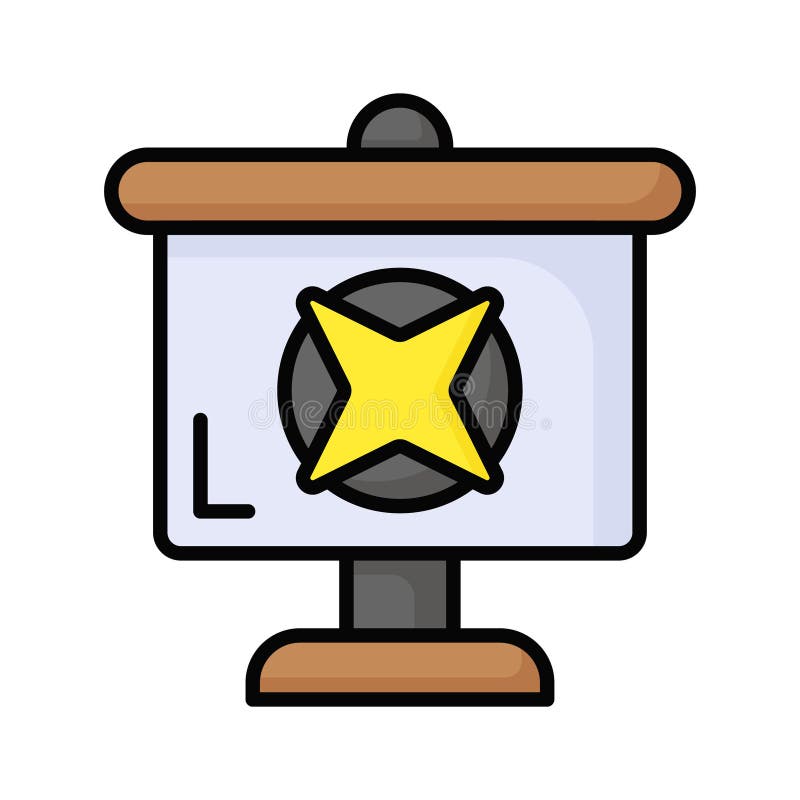 An Amazing Icon of Canvas Board, Painting Board Vector Design Stock ...