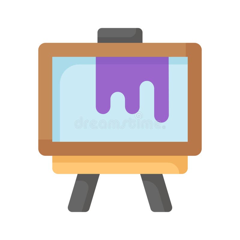 An Amazing Icon of Canvas Board, Painting Board Vector Design Stock ...