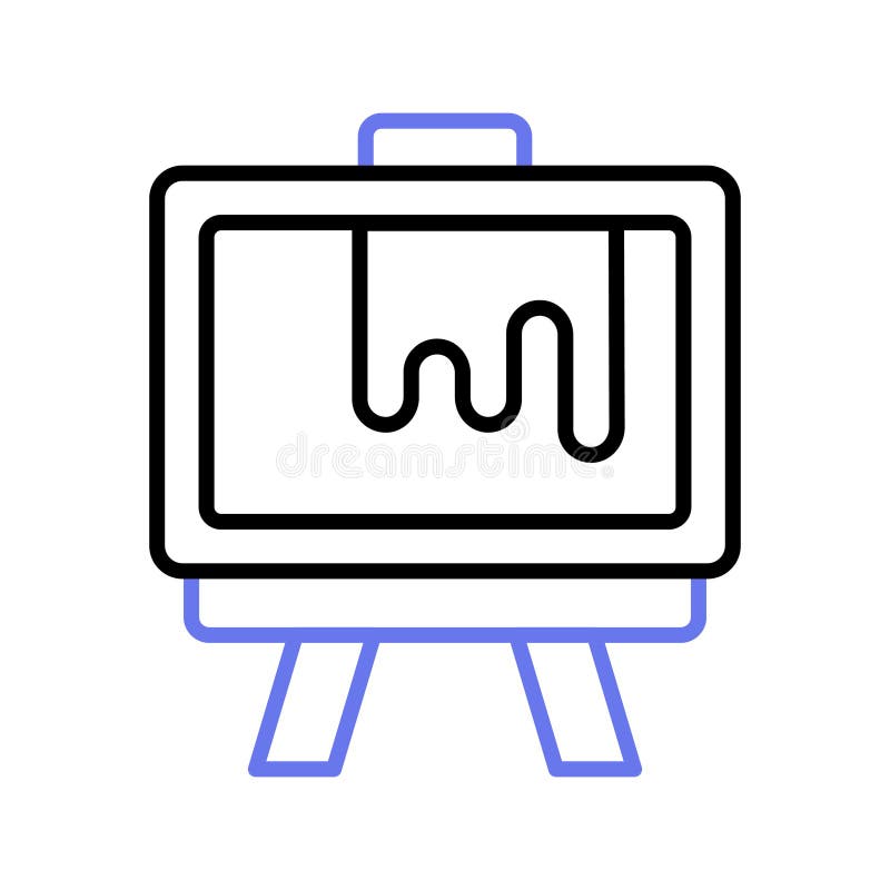 An Amazing Icon of Canvas Board, Painting Board Vector Design Stock ...