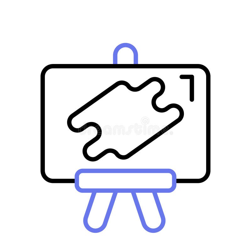 An Amazing Icon of Canvas Board, Painting Board Vector Design Stock ...