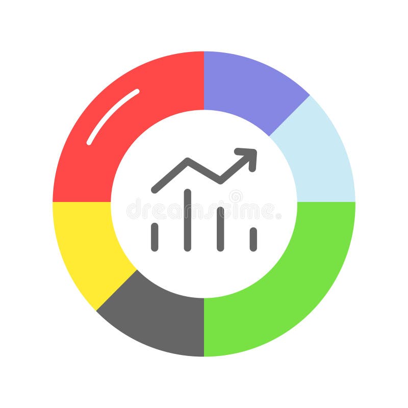 An Amazing Icon of Data Chart in Modern and Trendy Style, Data Analytics Vector Stock Vector ...