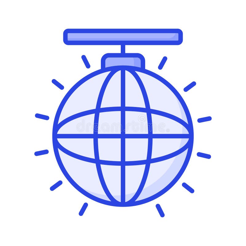 Amazing Icon of Disco Ball, Trendy Vector of Disco Light Stock Vector ...