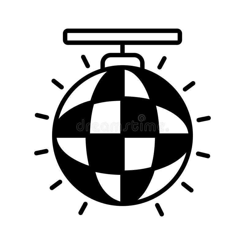 Amazing Icon of Disco Ball, Trendy Vector of Disco Light Stock Vector ...