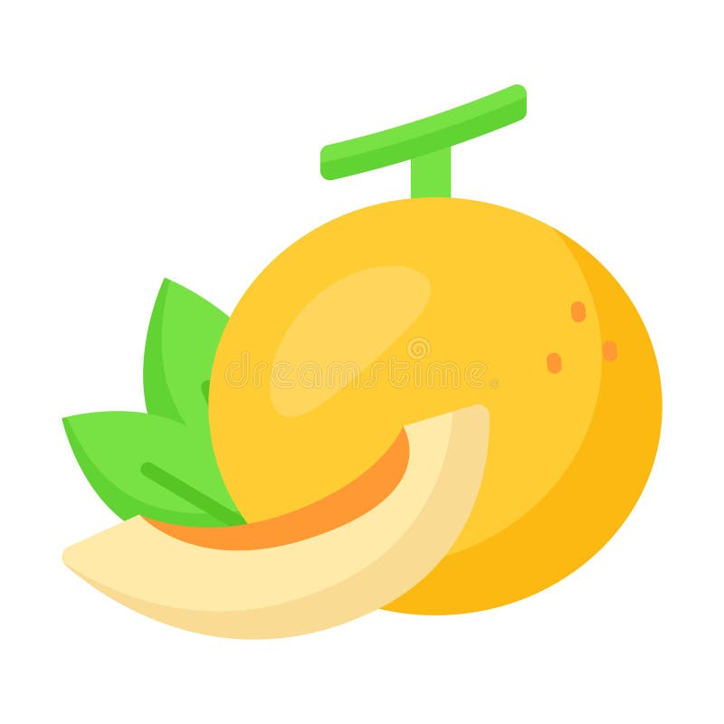 An Amazing Icon of Melon in Modern and Trendy Design Style, Ready To ...