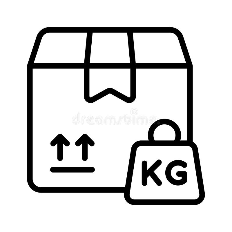 Parcel Weight stock vector. Illustration of icon, courier - 332226861