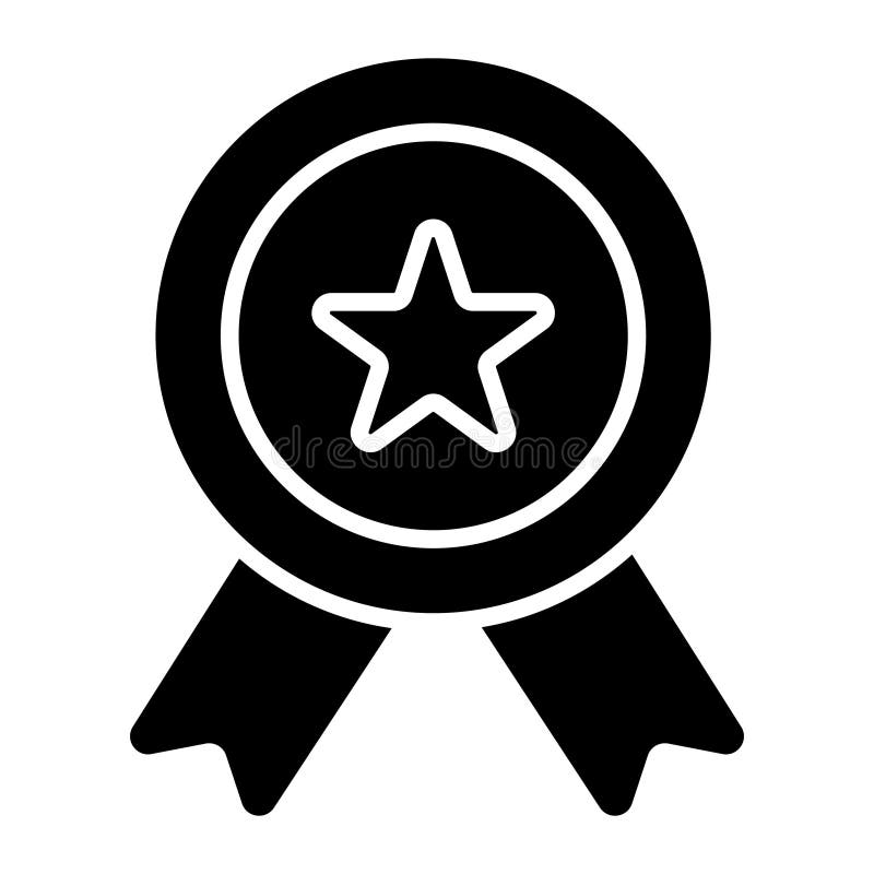 An Amazing Icon of Ribbon Badge with Star, Editable Vector Stock Vector ...